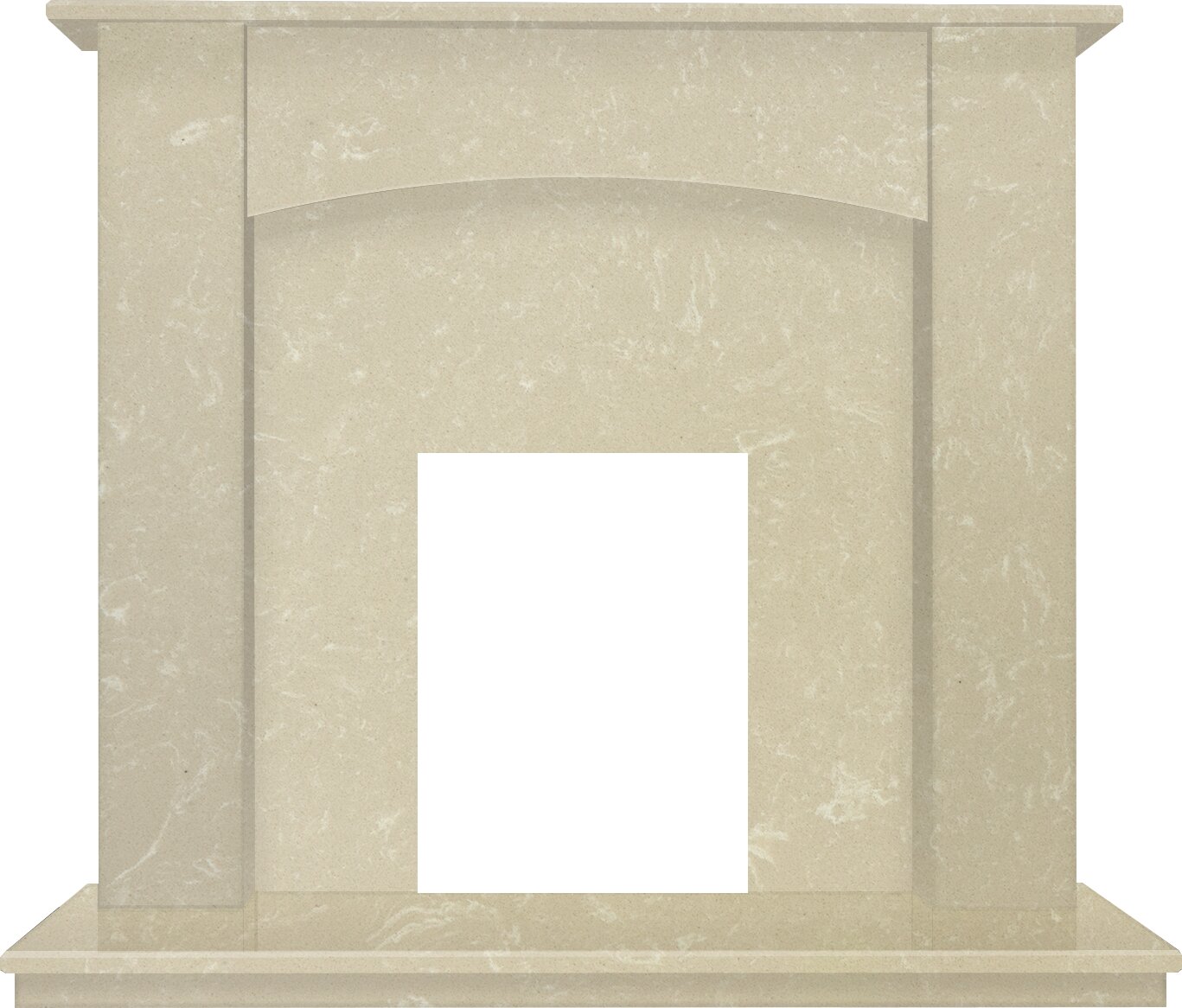 The Camber Fireplace in Roman Stone, 48 Inch | Fireplace World