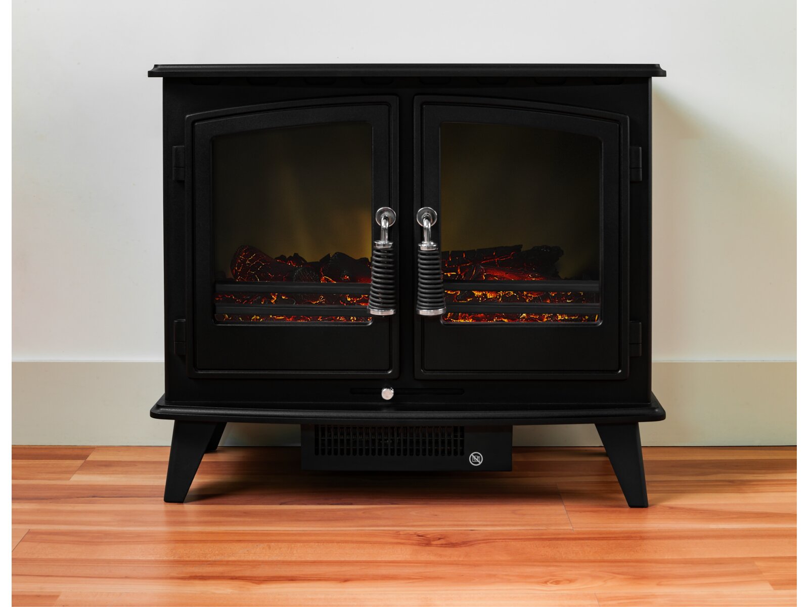 Adam Woodhouse Electric Stove in Black | Fireplace World