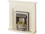 Adam Truro Fireplace in Cream with Helios Electric Fire in Brushed ...