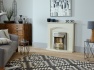 Adam Truro Fireplace in Cream with Helios Electric Fire in Brushed ...