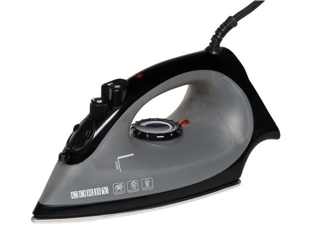 Corby Sherwood 1200W Steam Iron in Black - UK Plug | Corby Of Windsor