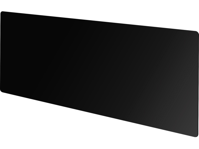 Vitreo Large Radiator Cover in Black Glass, 1600mm | Fireplace World