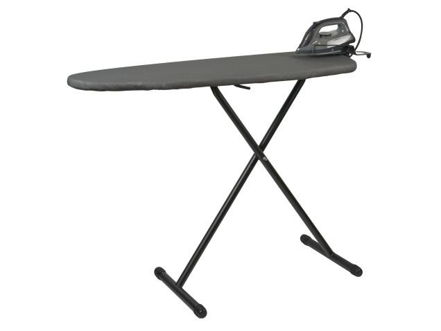 Corby Oxford Ironing Centre in Dark Grey with 1600W Steam Iron (Y-879 ...