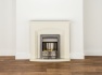 Adam Truro Fireplace in Cream with Helios Electric Fire in Brushed ...