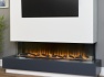 Adam Sahara Electric Inset Media Wall Fire with Remote Control, 61 Inch ...