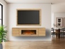Acantha TV Backboard in Oak Effect | Fireplace World