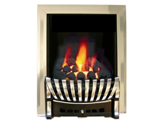 Ekofires EKO 3020 Coal REMOTE Gas Fire (Silver/Chrome Elegance ...
