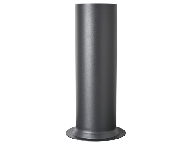 OKO Straight Decorative Metal Stove Pipe in Charcoal Grey | Fireplace World